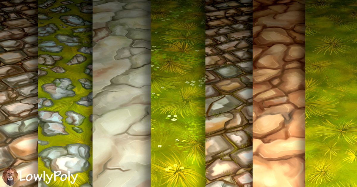 Texture Set Vol.39 Hand Painted Ground | 2D Textures & Materials ...