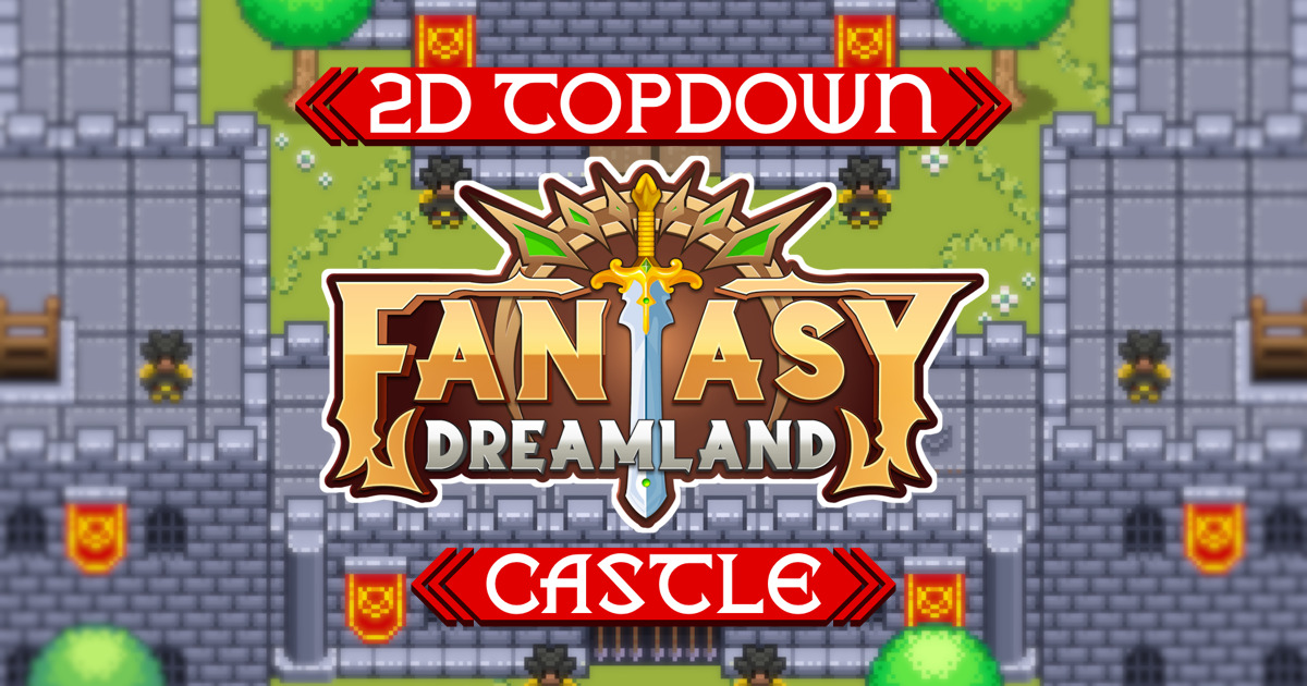 2D TopDown Castle Tileset 16x16 Pixelart Fantasy Dreamland | 2D ...