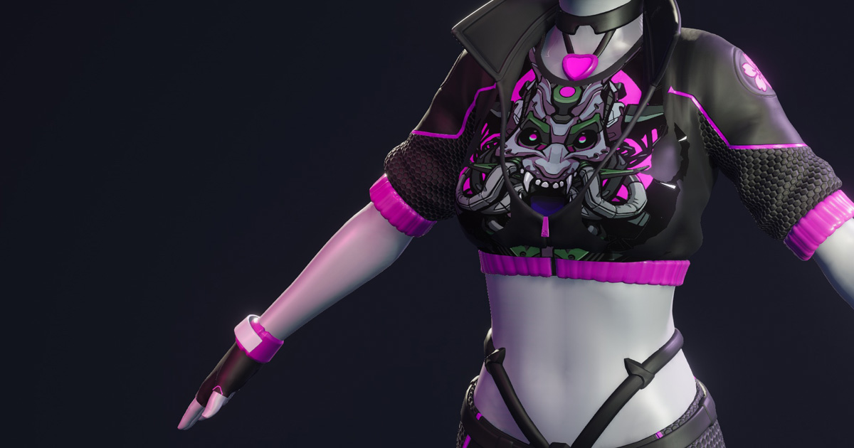 Cyberpunk Outfit Female from Tafi | 3D Clothing | Unity Asset Store