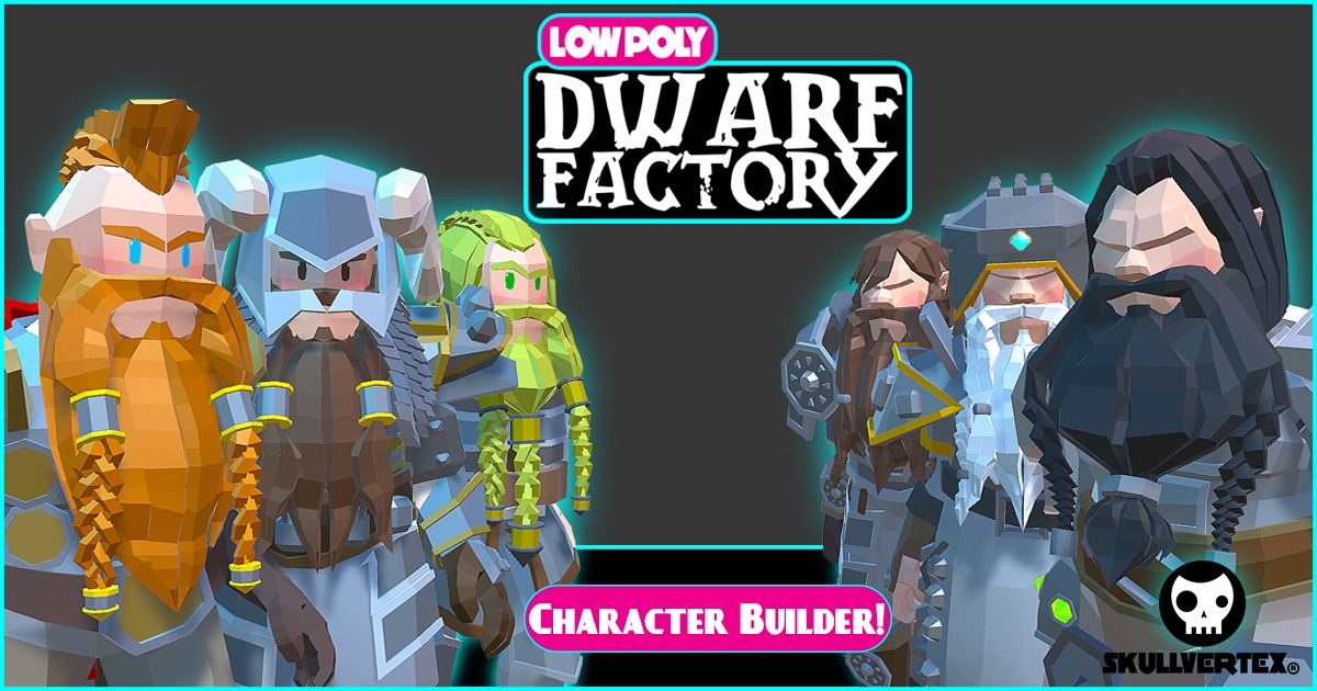 Low Poly Dwarf Factory | Characters | Unity Asset Store