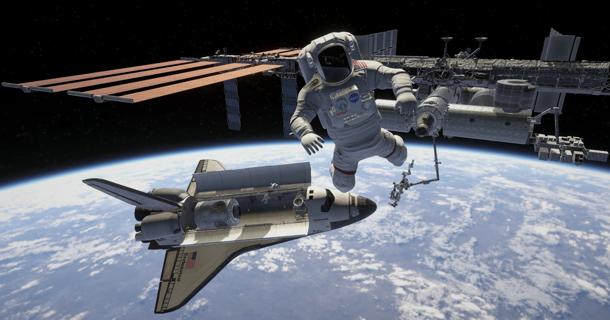 Nasa Space Station Shuttle Astronaut Collection | 3D Sci-Fi | Unity ...