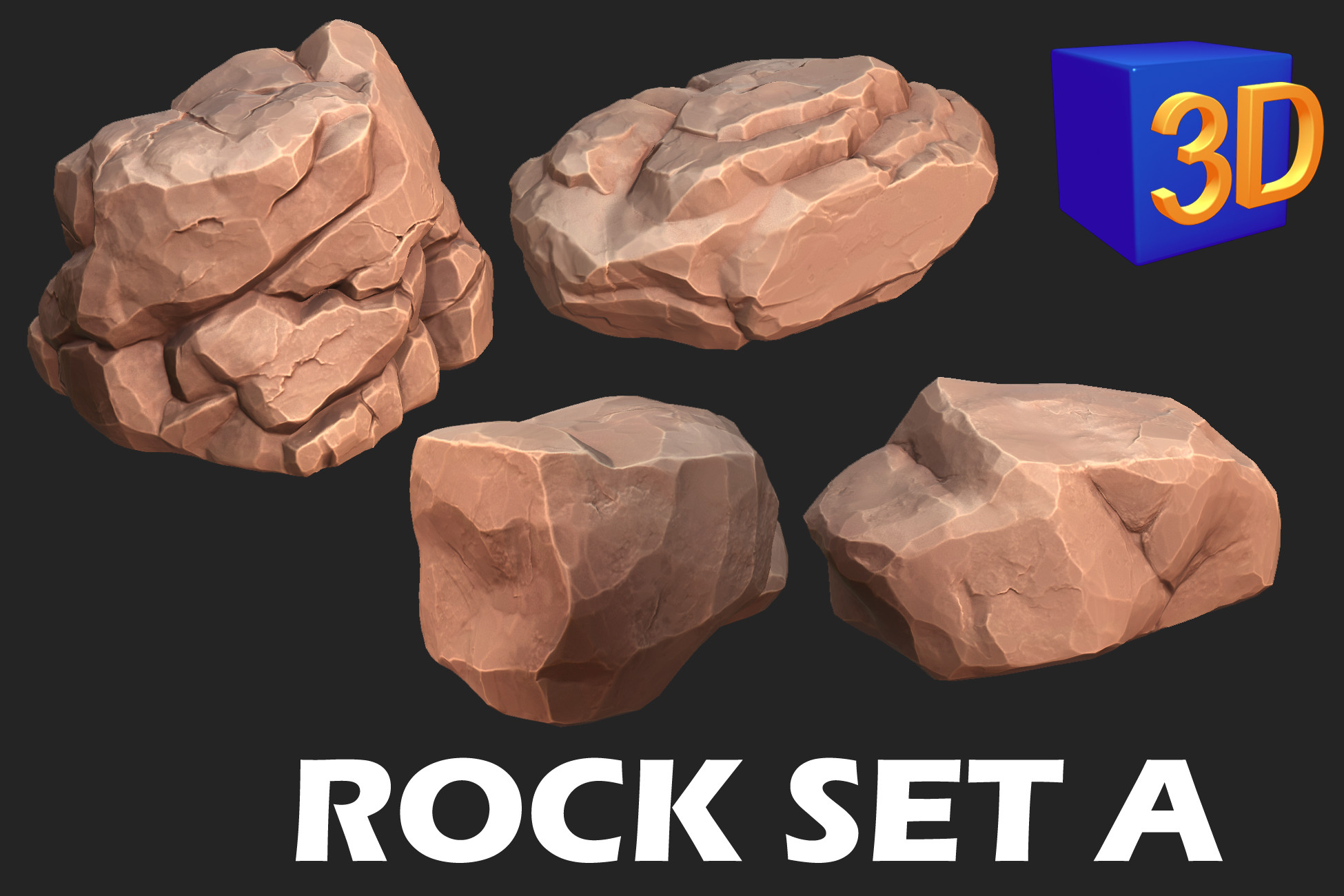 3D Rock Set_A | 3D Environments | Unity Asset Store
