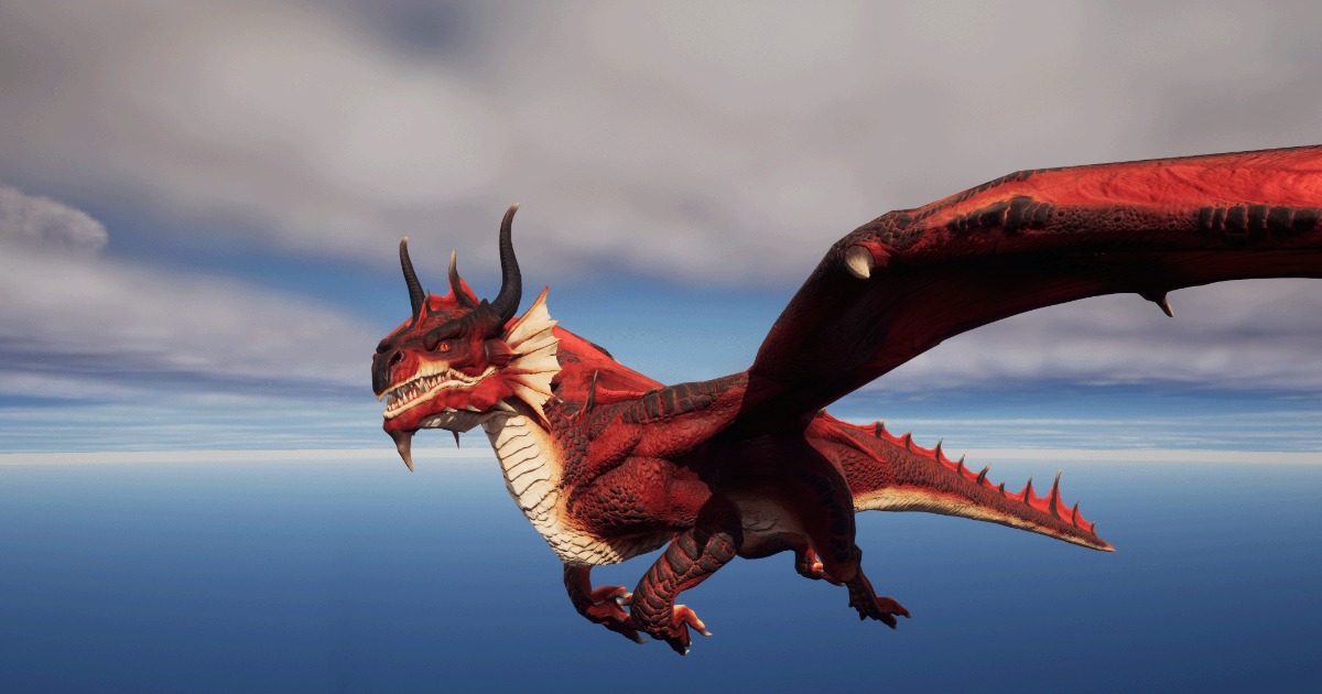 Dragon Red Big | 3D Creatures | Unity Asset Store