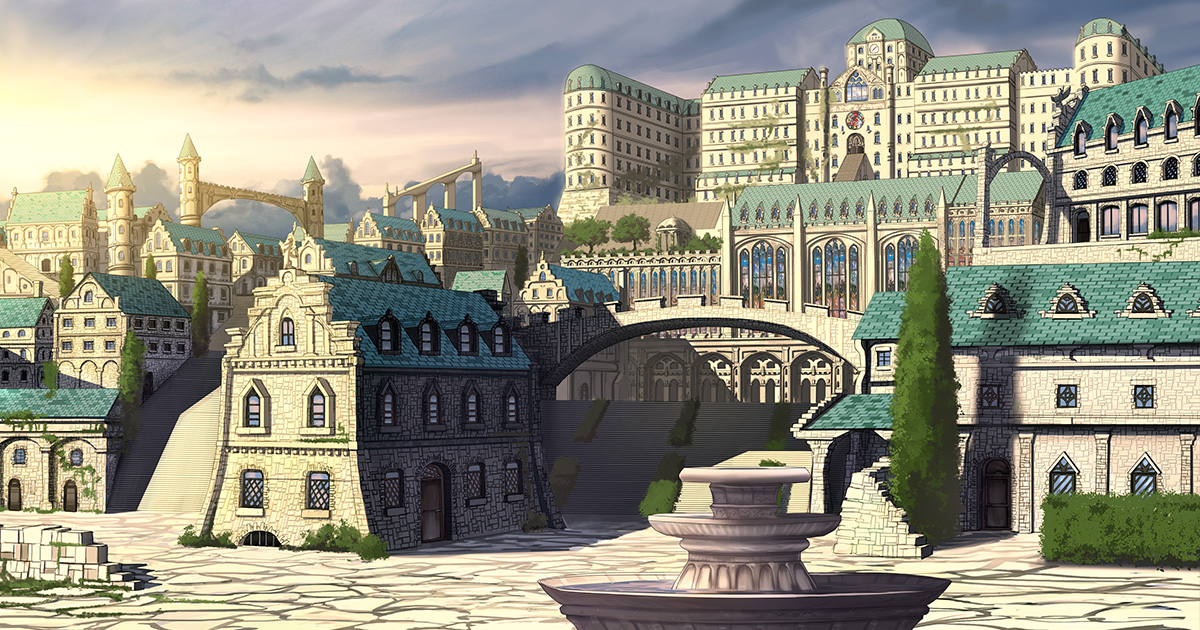 Old University City - High Quality Parallax Background | 2D Textures ...