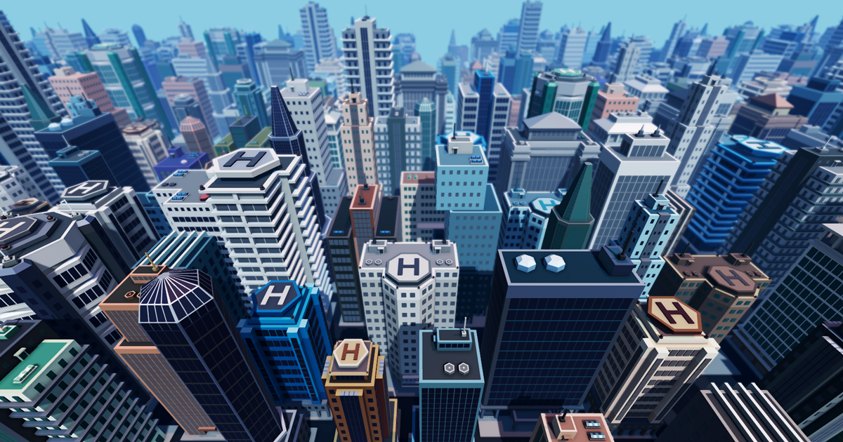 City Skyscrapers Pack - Modular | 3D Urban | Unity Asset Store