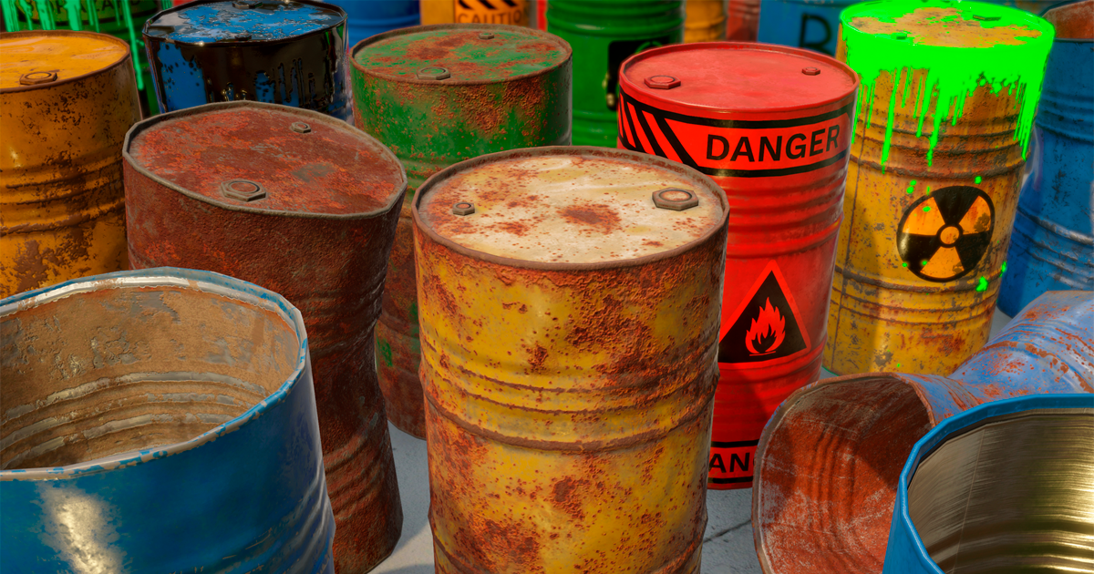 Metal Barrels | 3D Industrial | Unity Asset Store