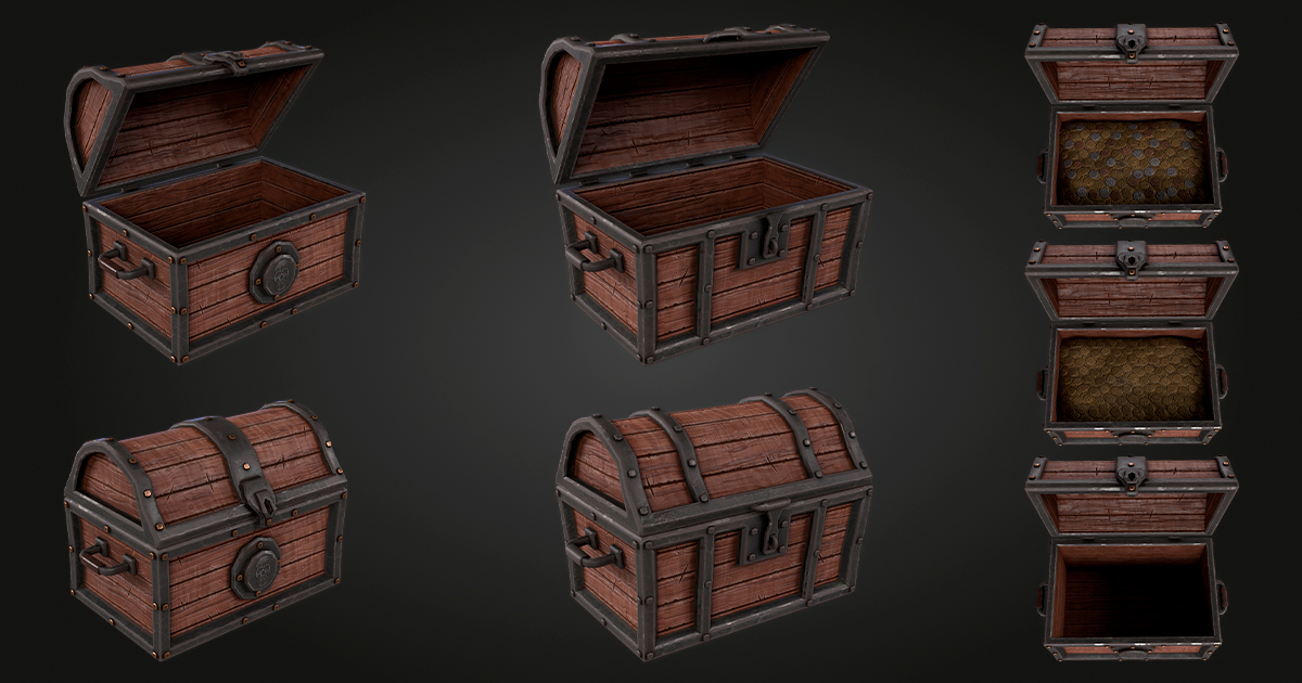Chest Vol. 1 | 3D 小道具 | Unity Asset Store