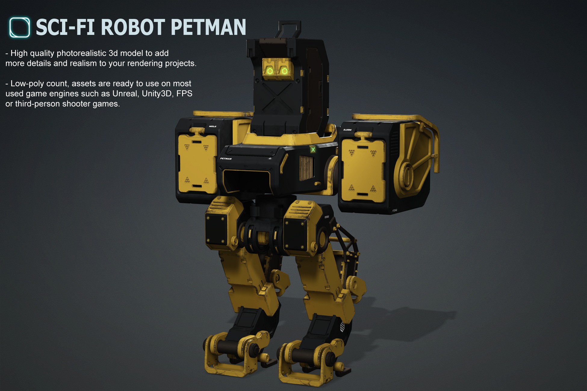 Sci-fi Robot PETMAN | Characters | Unity Asset Store