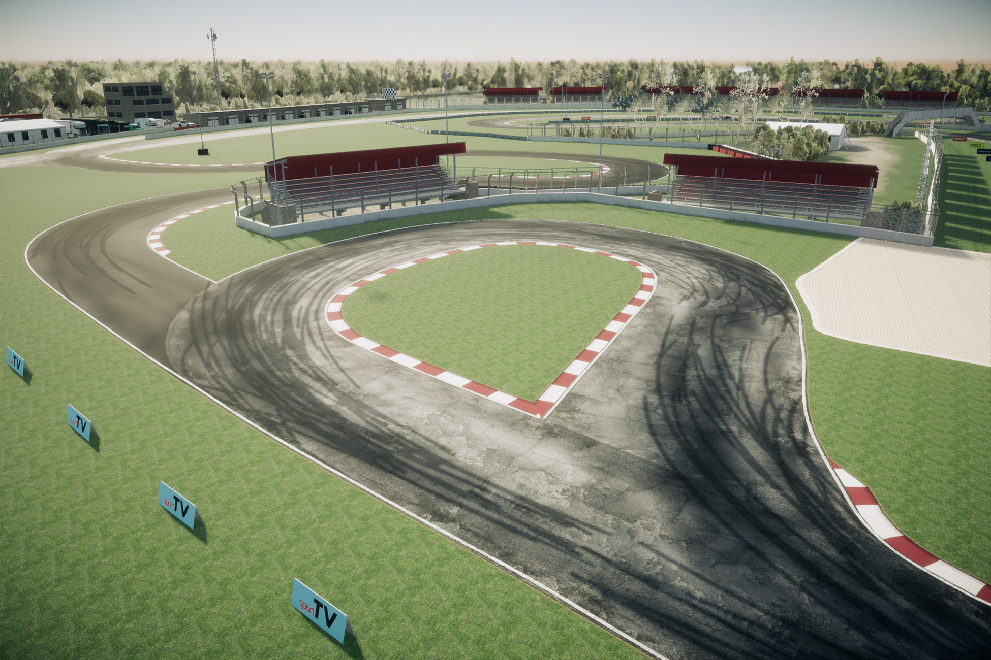 Realistic Drift Track Maxville | 3D Roadways | Unity Asset Store