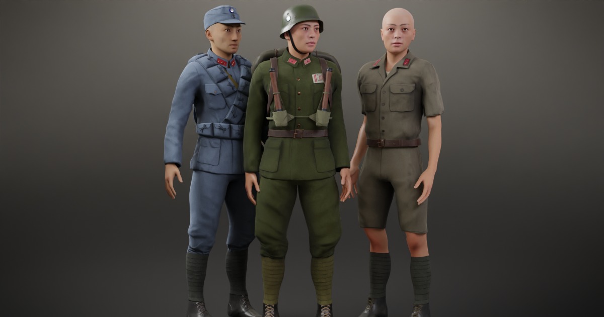 Chinese Soldiers Pack | 3D Characters | Unity Asset Store