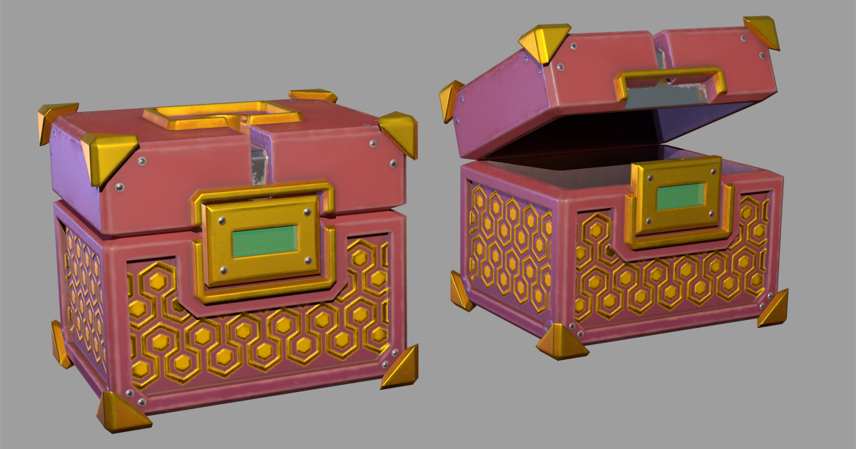 Red Chest | 3D Interior | Unity Asset Store