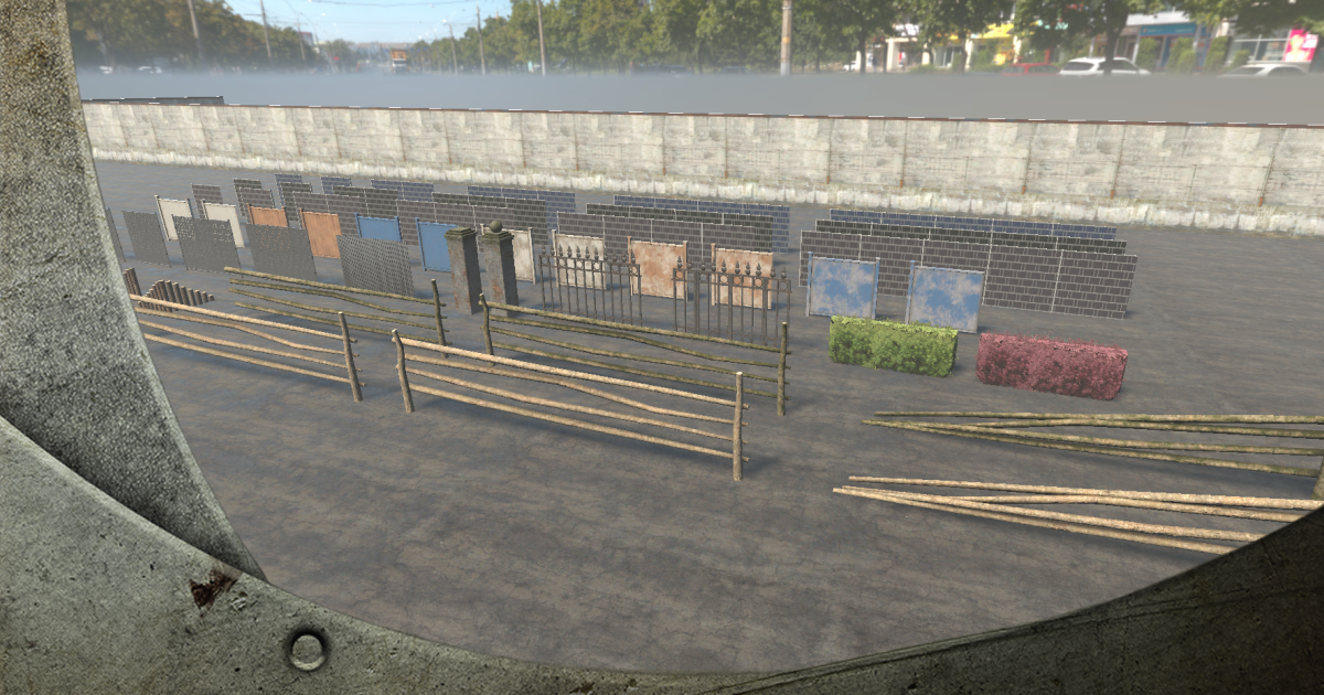 Fences Collection HQ | 3D Exterior | Unity Asset Store