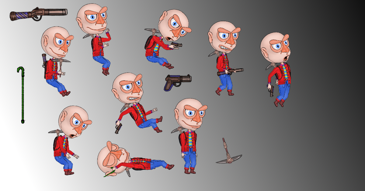 Spine 2D Arcade Character Dwarf | 2D Characters | Unity Asset Store