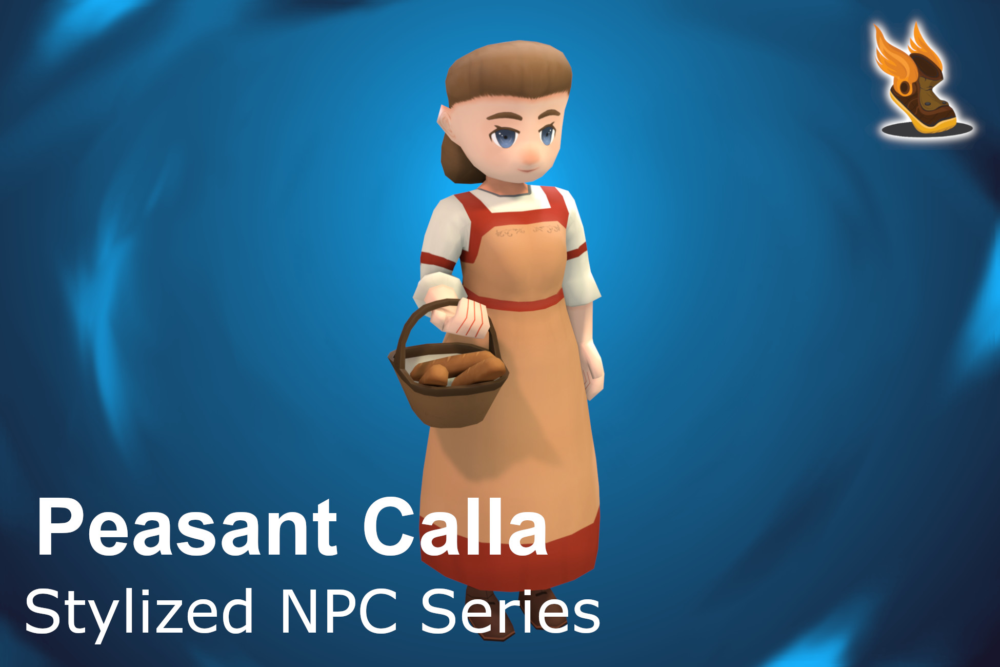 Stylized NPC - Peasant Calla | Characters | Unity Asset Store