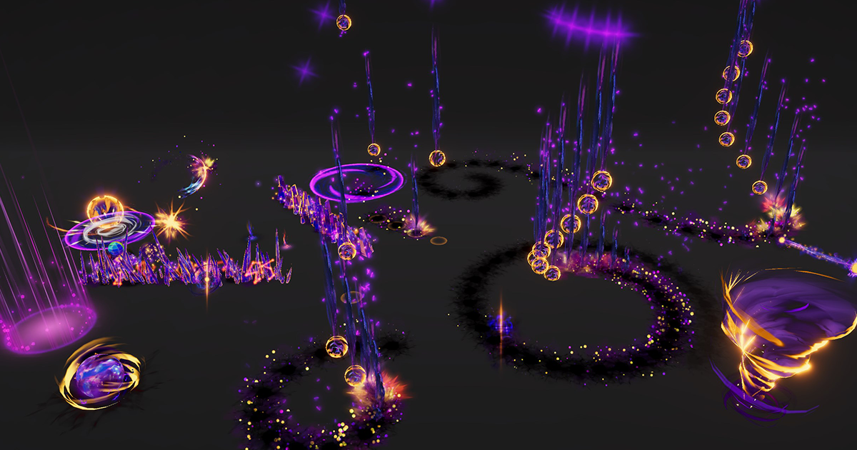 Stylized Cosmic RPG Spell Pack (46 VFX) | Spells | Unity Asset Store