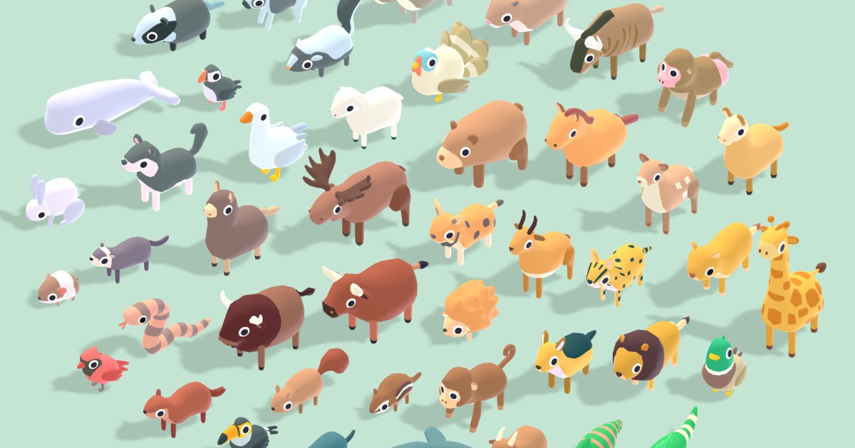 Quirky Series - Animals Mega Pack Vol 3 | 3D Animals | Unity Asset Store