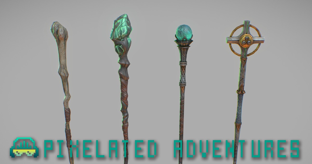 Fantasy Magic Staffs | 3D 武器 | Unity Asset Store
