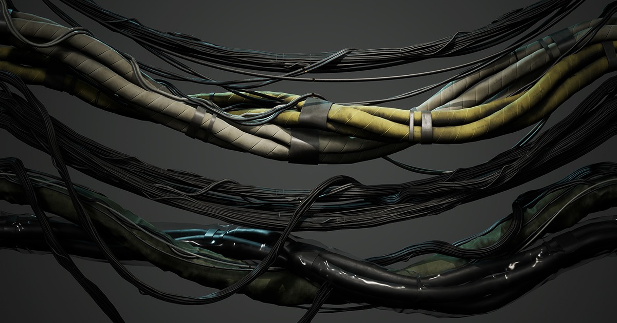 Spline Cable Kit Vol.01 | 3D Props | Unity Asset Store