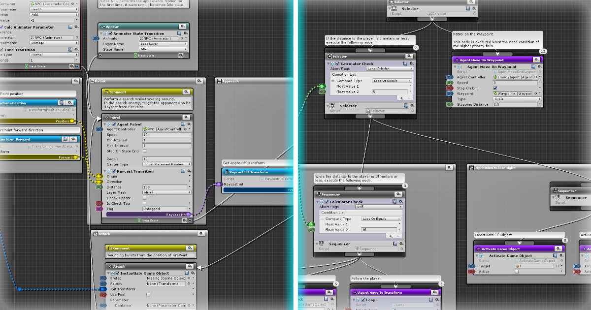Arbor 3: FSM & BT Graph Editor | ビジュアルスクリプティング | Unity Asset Store