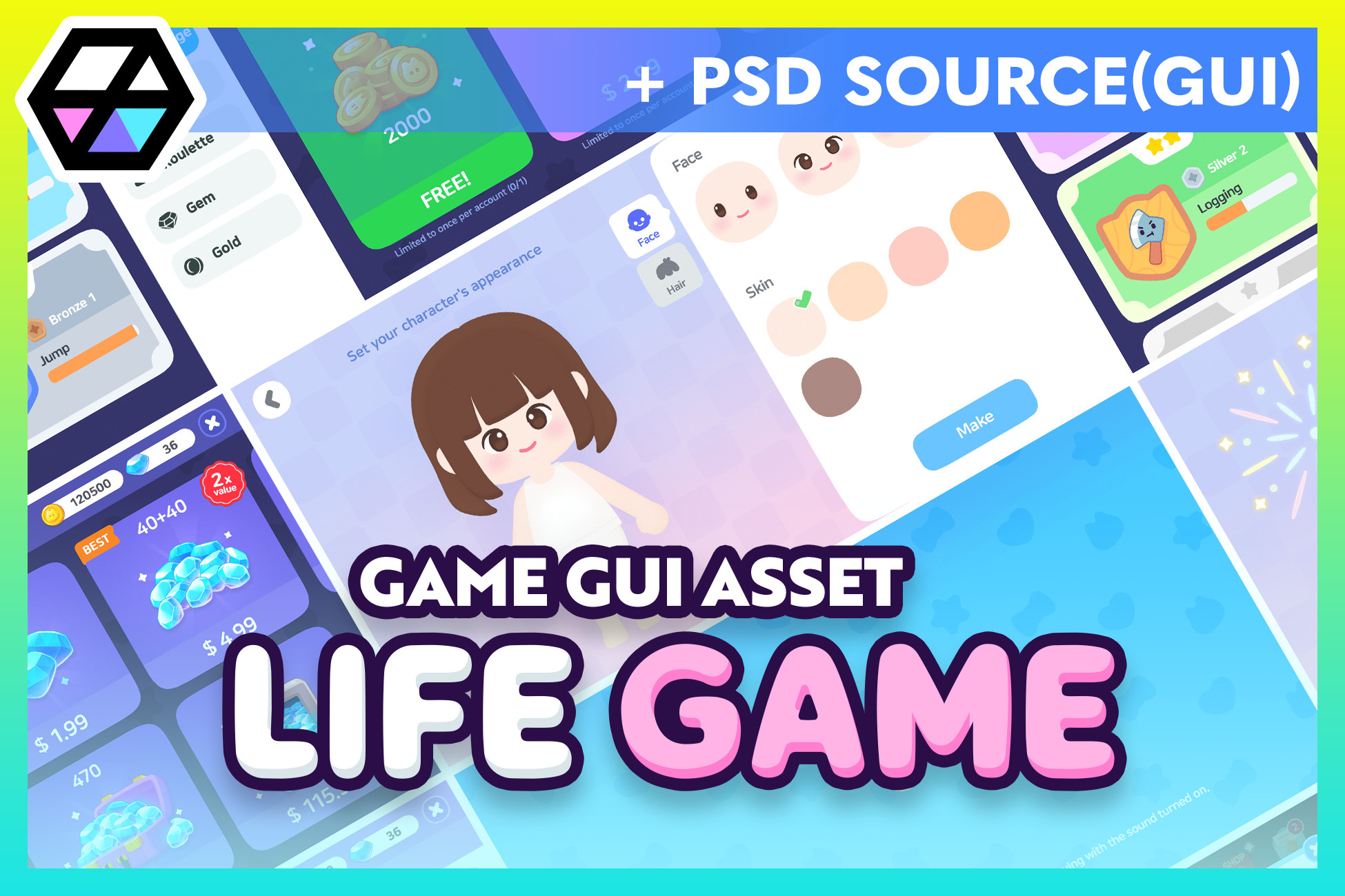 GUI - Life Game(+PSD) | 2D GUI | Unity Asset Store