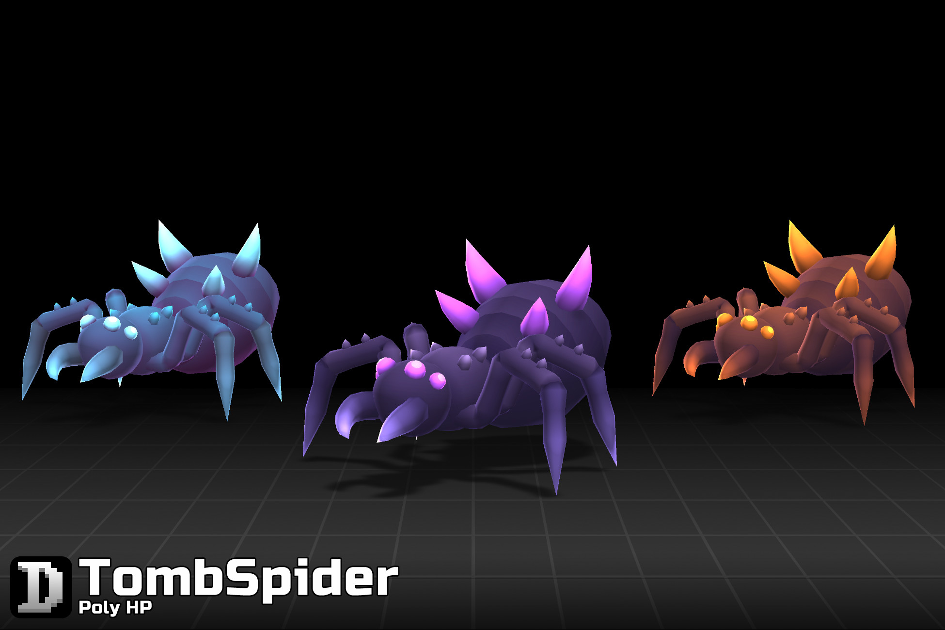 Poly HP - TombSpider | 3D Creatures | Unity Asset Store