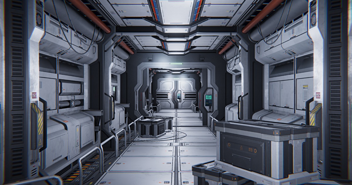 modular sci-fi corridor pack 1 URP | 3D Sci-Fi | Unity Asset Store