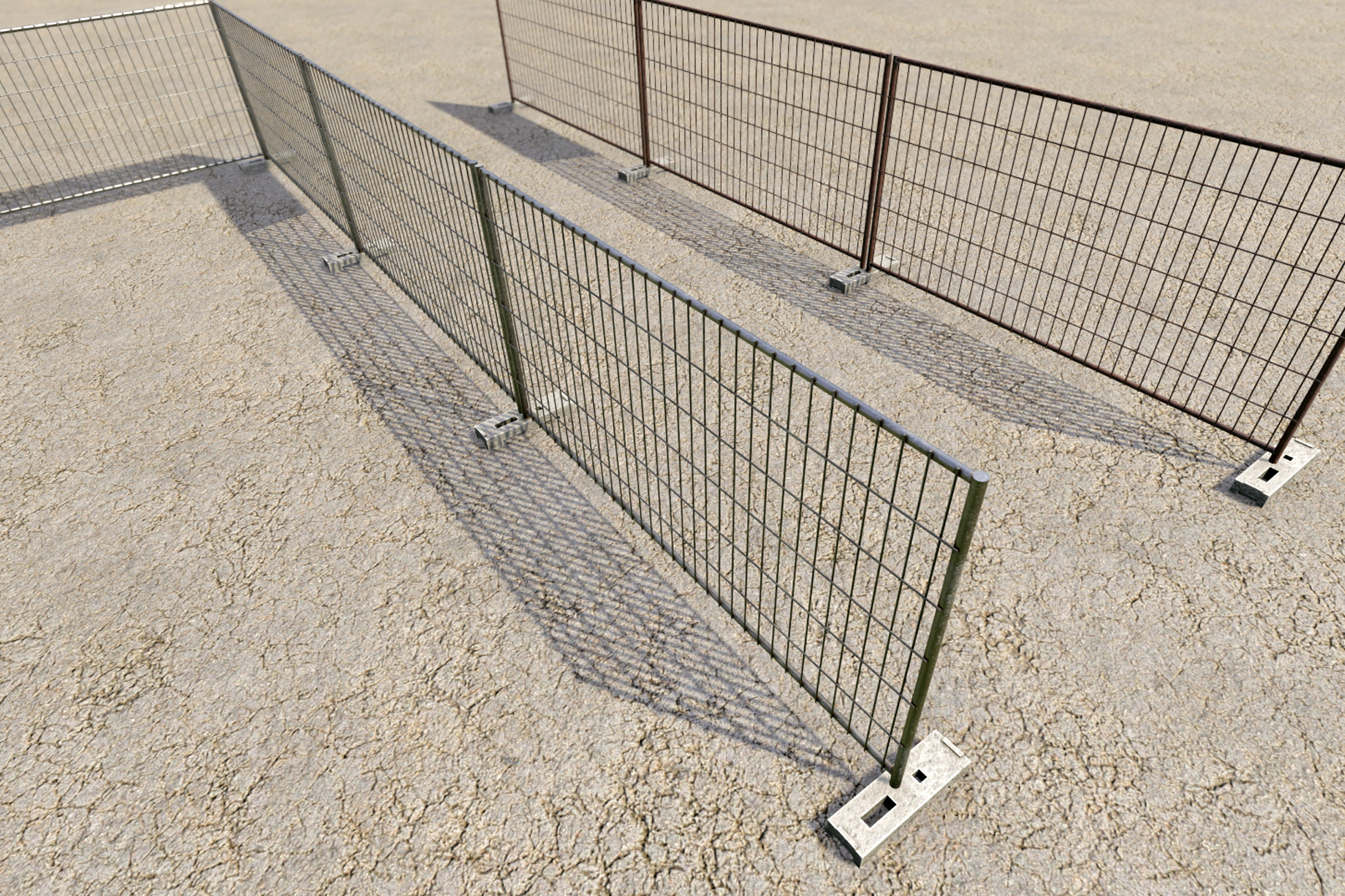 Modular Construction Site Fence | 3D 외부소품 | Unity Asset Store