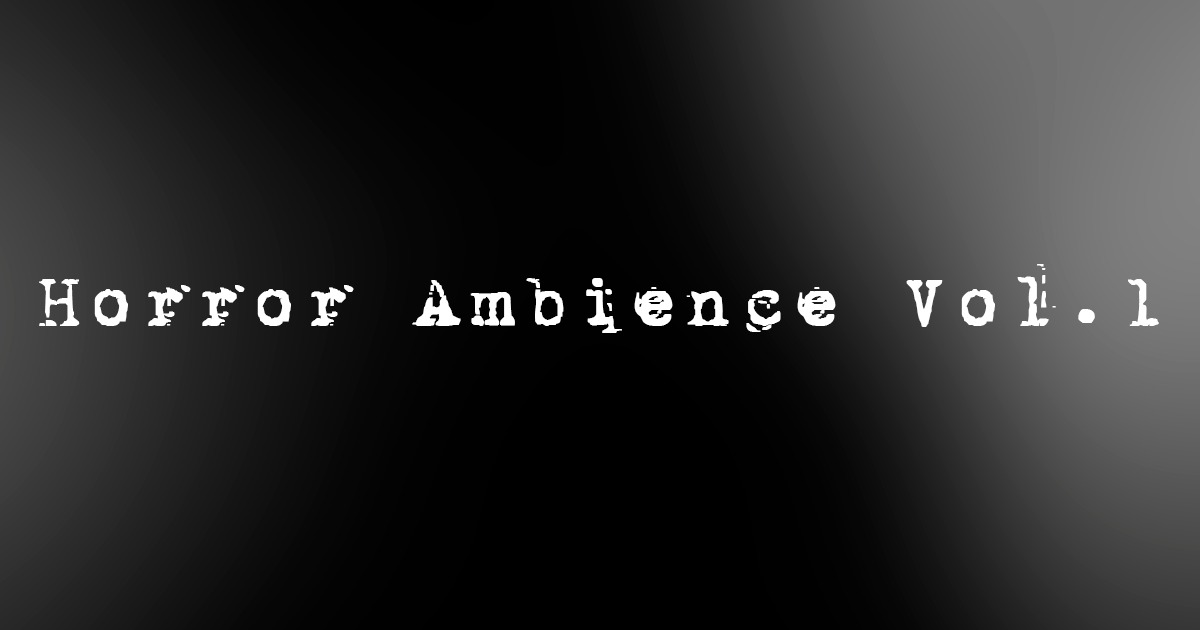 Horror Ambience Vol.1 | Audio Ambient | Unity Asset Store