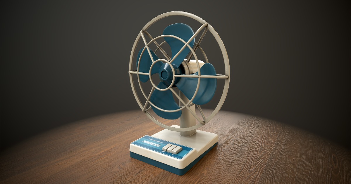 Retro fan | 3D Electronics | Unity Asset Store