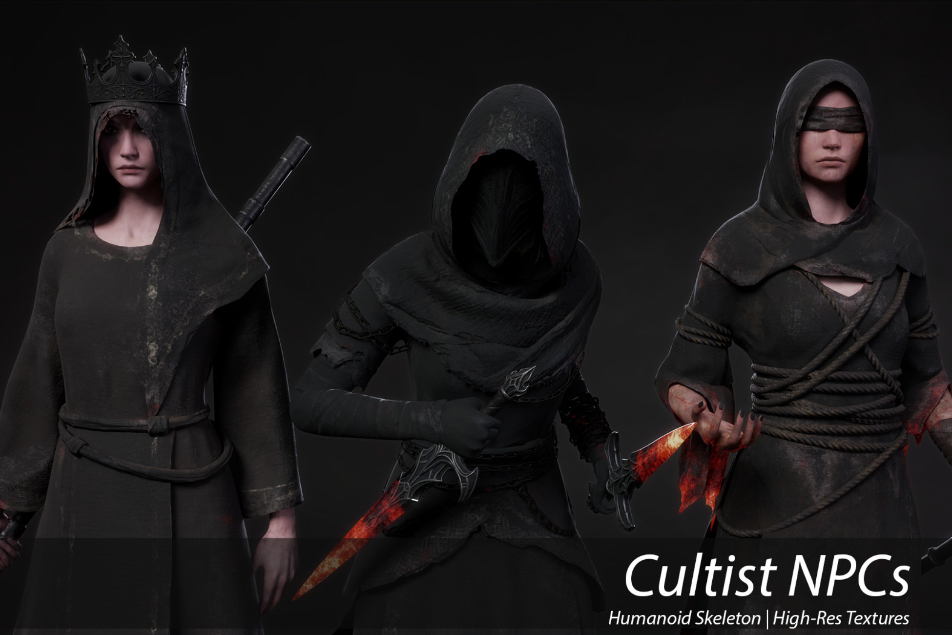 R: NPC Cultists | 3D Characters | Unity Asset Store