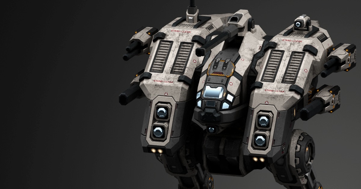 Hammer - Battle Mech MK2 | 3D Robots | Unity Asset Store