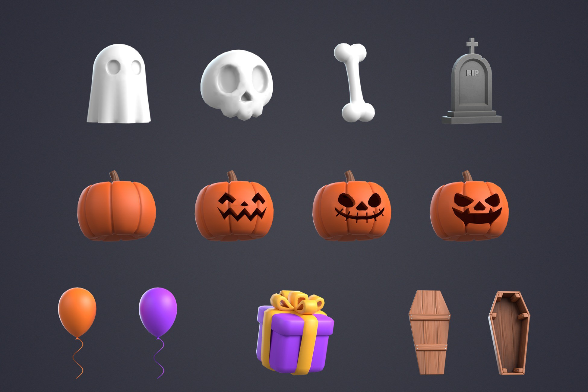 Cartoon Halloween pack | 3D Props | Unity Asset Store