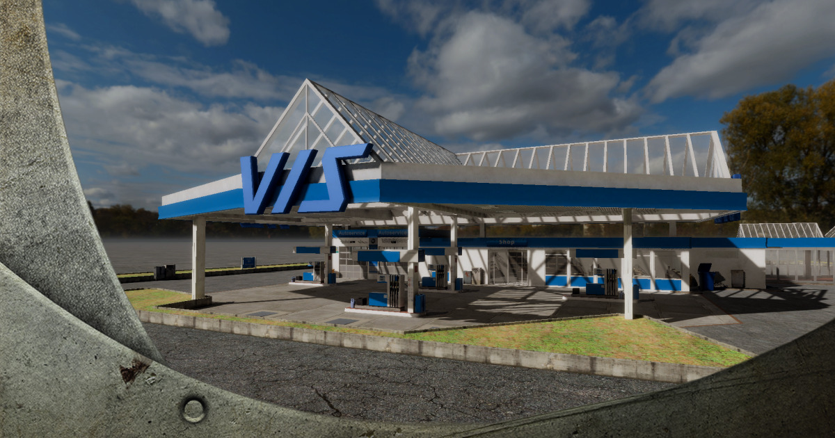 PBR High Detail Gas Station | 3D Urban | Unity Asset Store