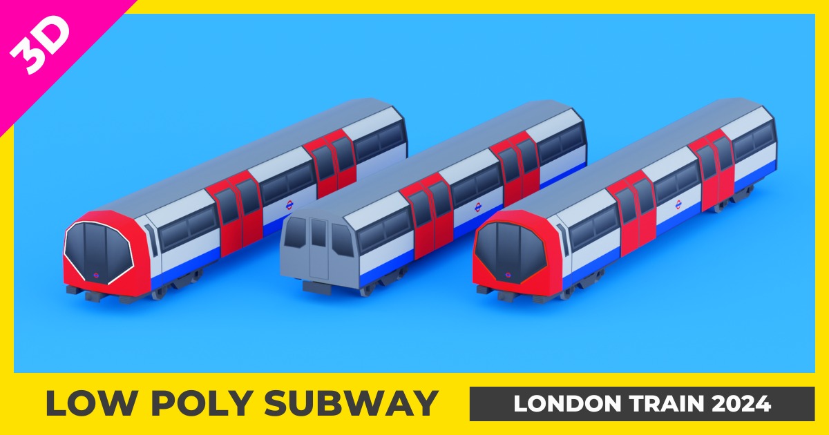 Low Poly Subway - London Train 2024 | 3D Land | Unity Asset Store