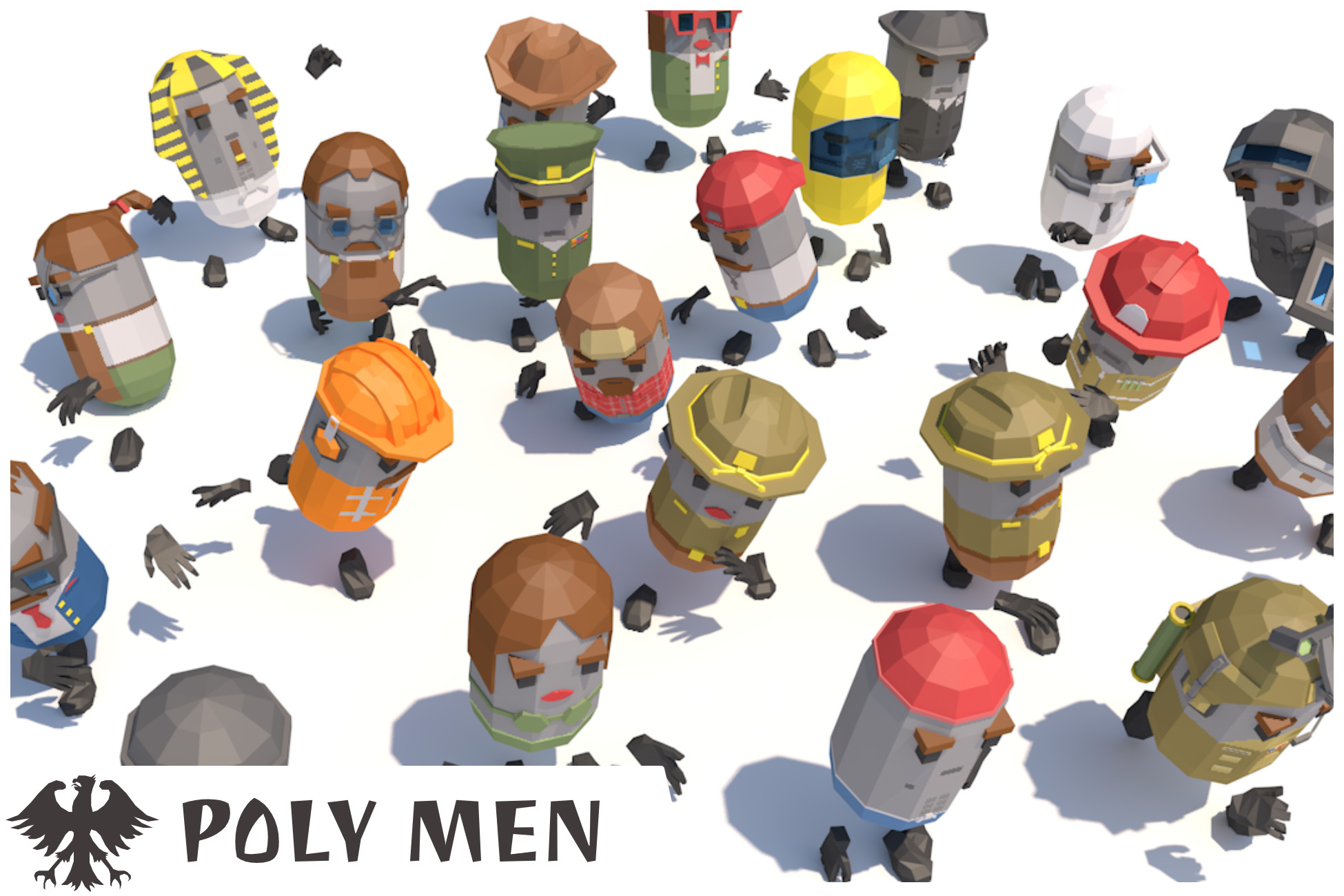 low poly men | 3D Characters | Unity Asset Store