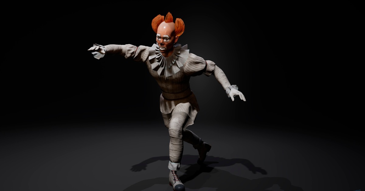 Creepy clown 3 | 3D Humanoids | Unity Asset Store