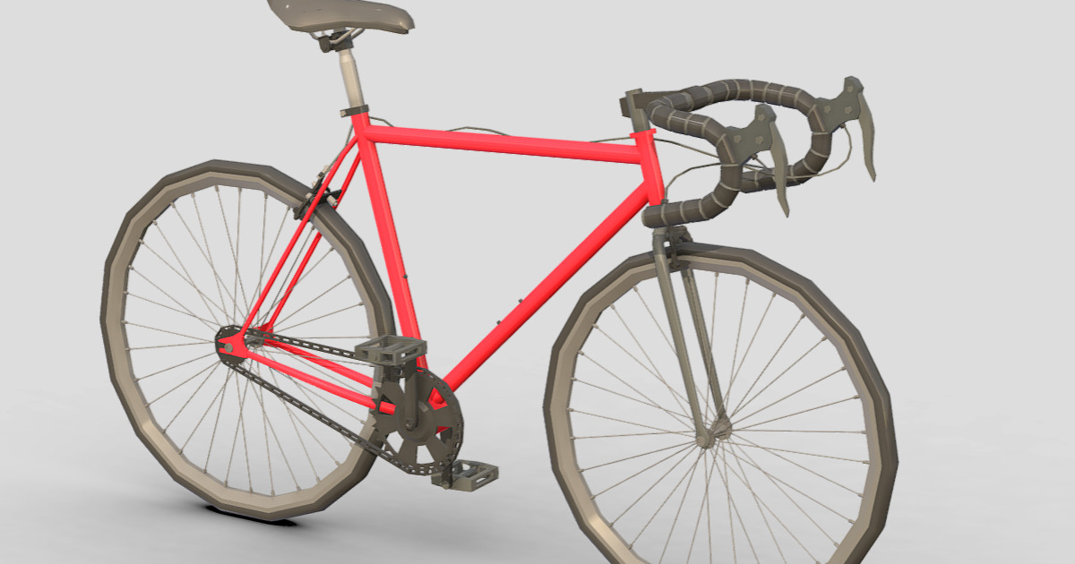 Low-Poly Bicycle # 9 | 3D Land | Unity Asset Store