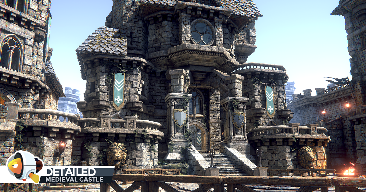 DETAILED - Medieval Castle | 3D Fantasy | Unity Asset Store