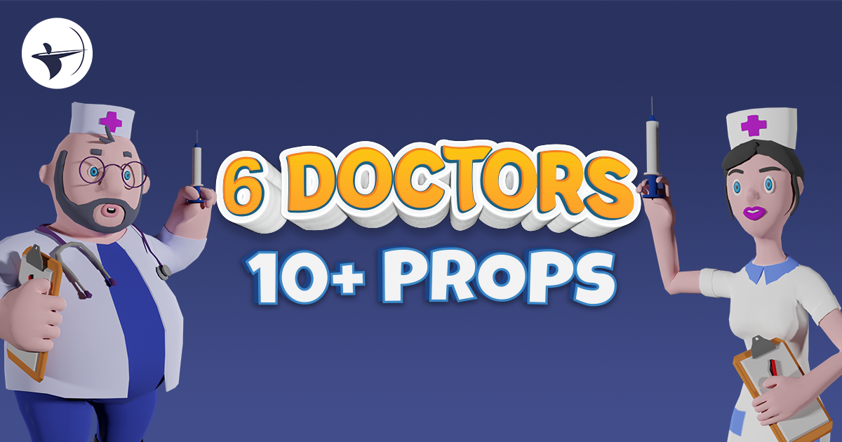 Doctor & Nurse Pack with Props | 角色 | Unity Asset Store