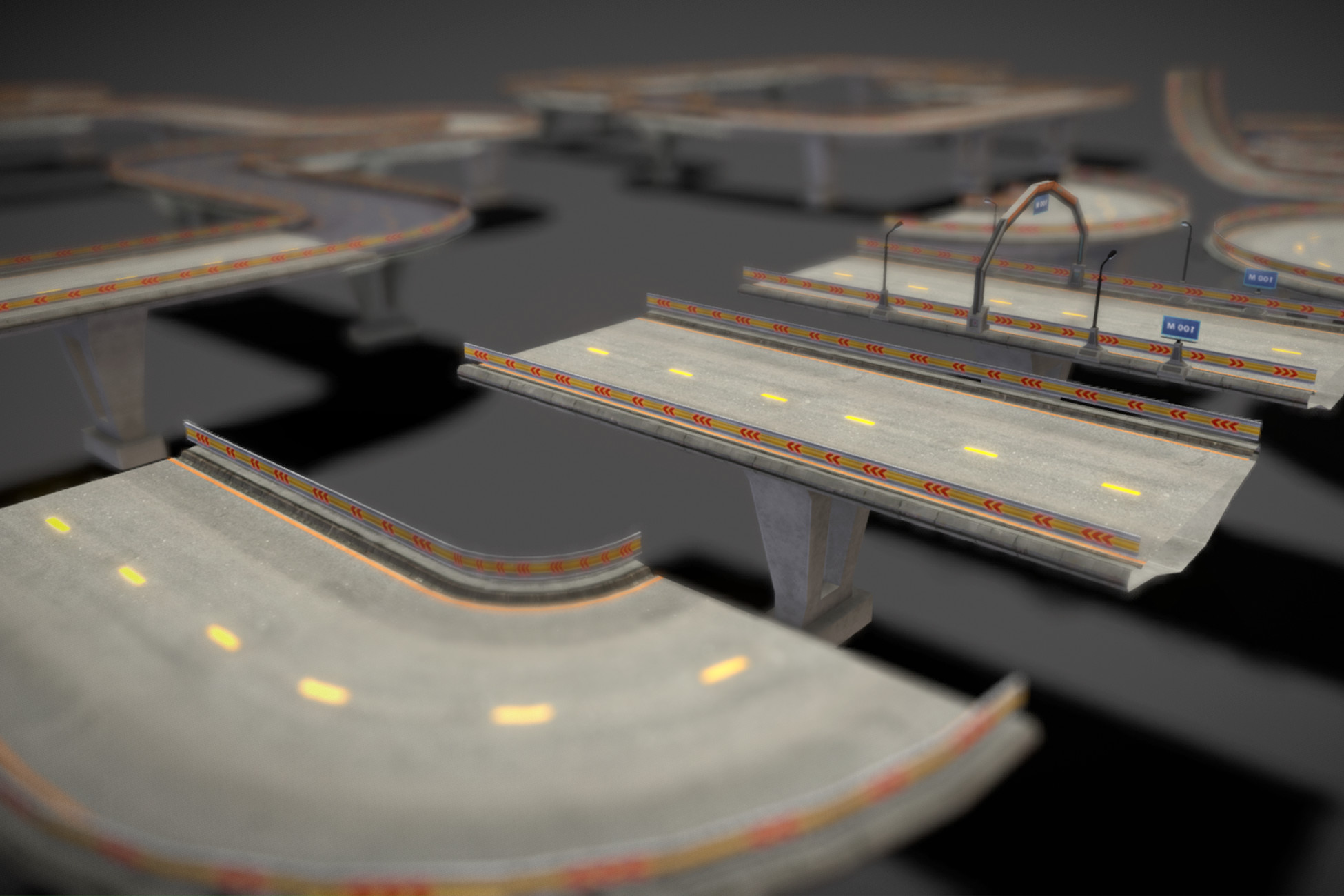 Modular_ Road Pack 3D | 3D Roadways | Unity Asset Store