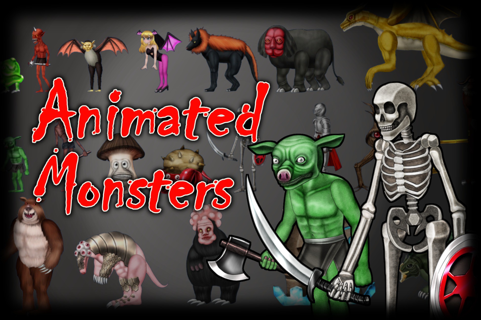 S6 Animated Fantasy Monsters | 2D 캐릭터 | Unity Asset Store