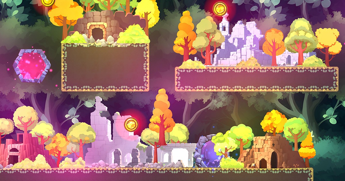 2D Enchanted Forest | Woodlands | Whimsical Forest Pack | Fantasy ...