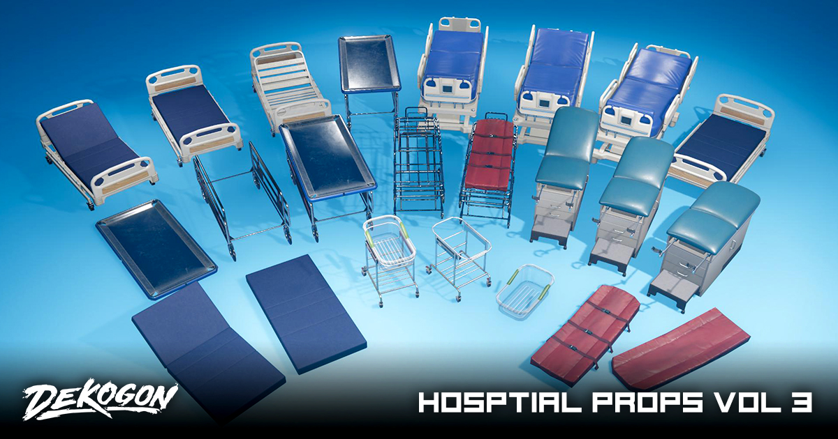 Hospital Props - VOL.3 | 3D Props | Unity Asset Store
