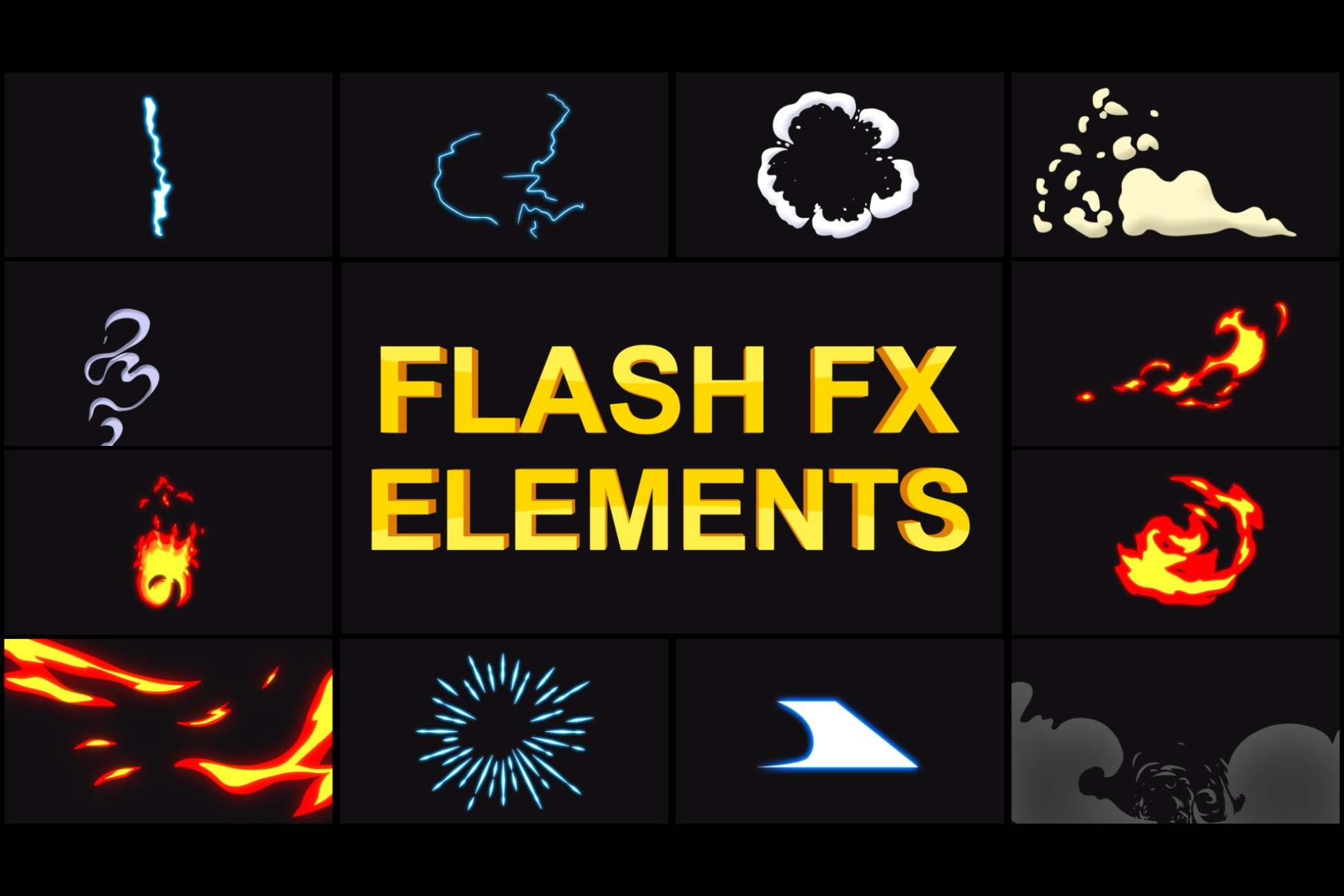 Flash FX Elements | 불 & 폭발 | Unity Asset Store