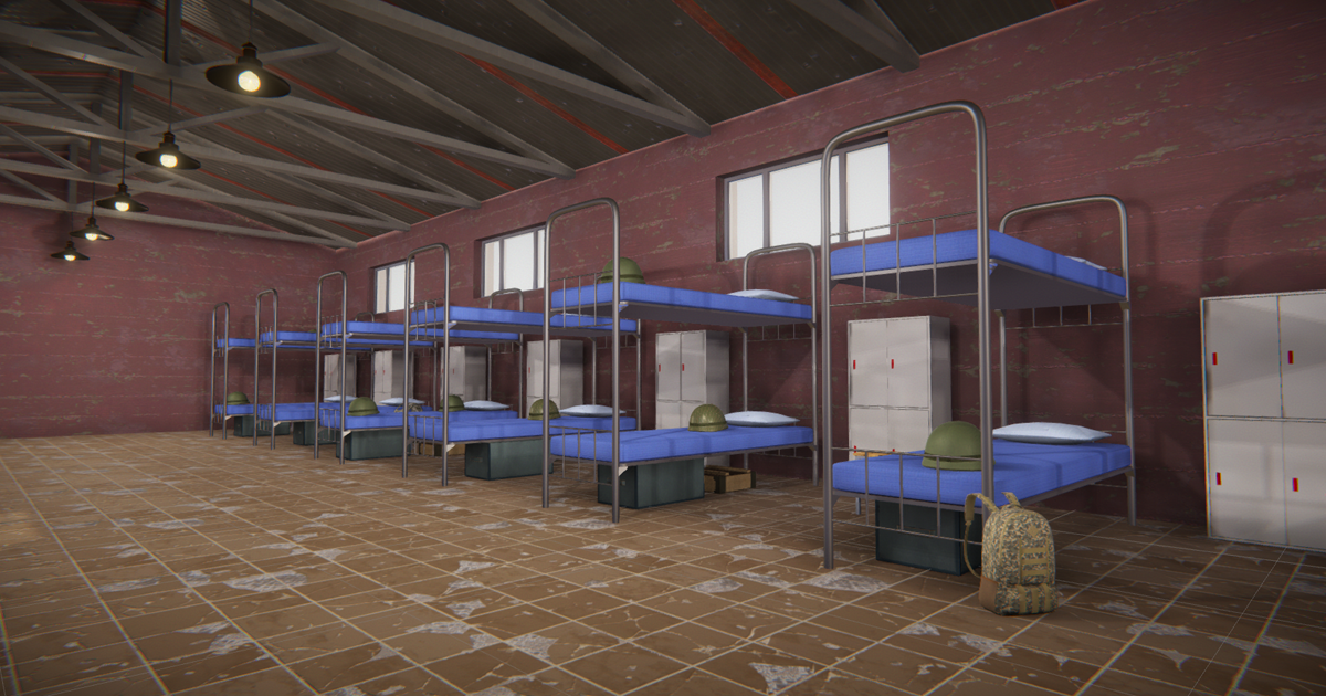 Barracks - military unit | 3D Weapons | Unity Asset Store