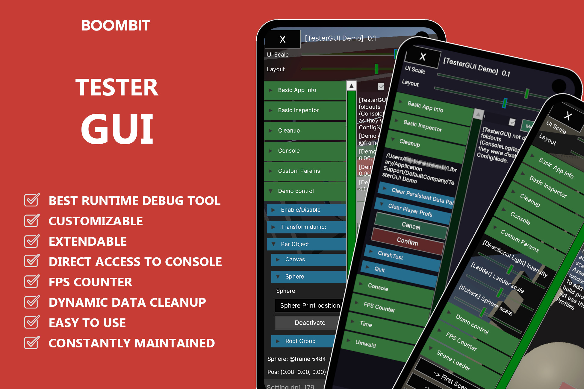 Tester Gui Utilities Tools Unity Asset Store