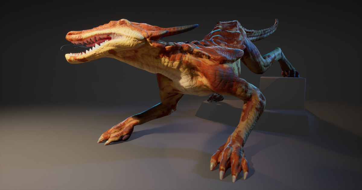Dog Creature: Crocodog | 3D クリーチャー | Unity Asset Store