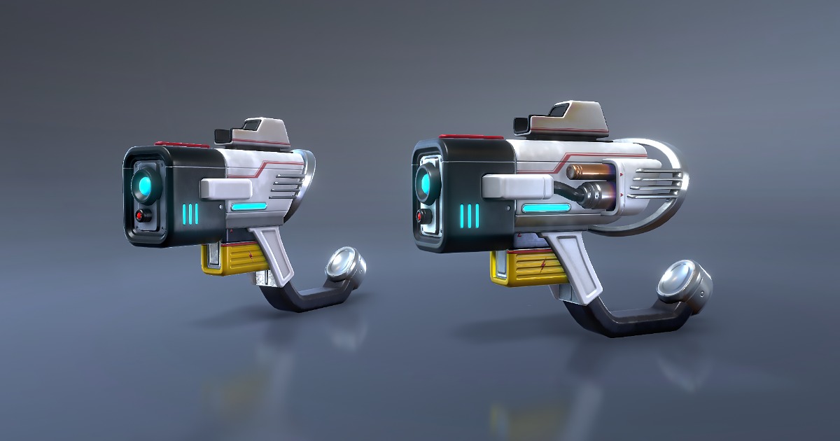 Sci-Fi Laser Gun (Type B) | 3D 총기 | Unity Asset Store