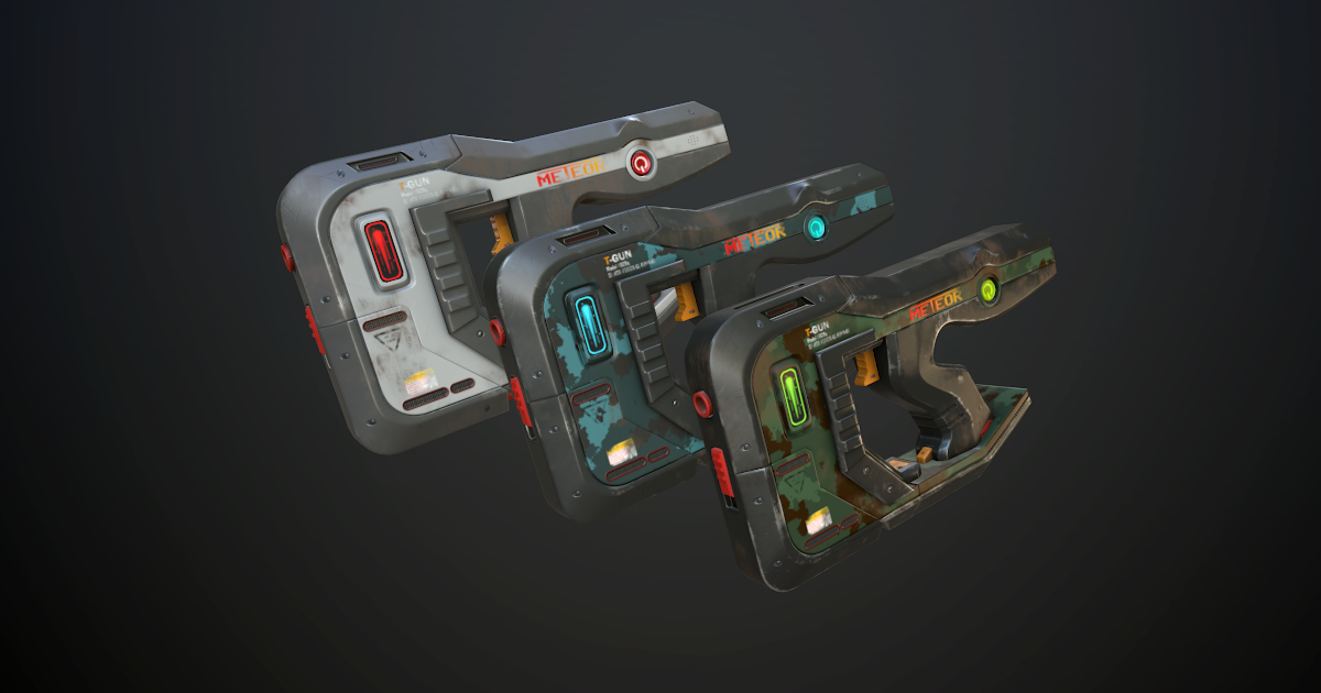 Sci-fi pistols vol pack | 3D Guns | Unity Asset Store