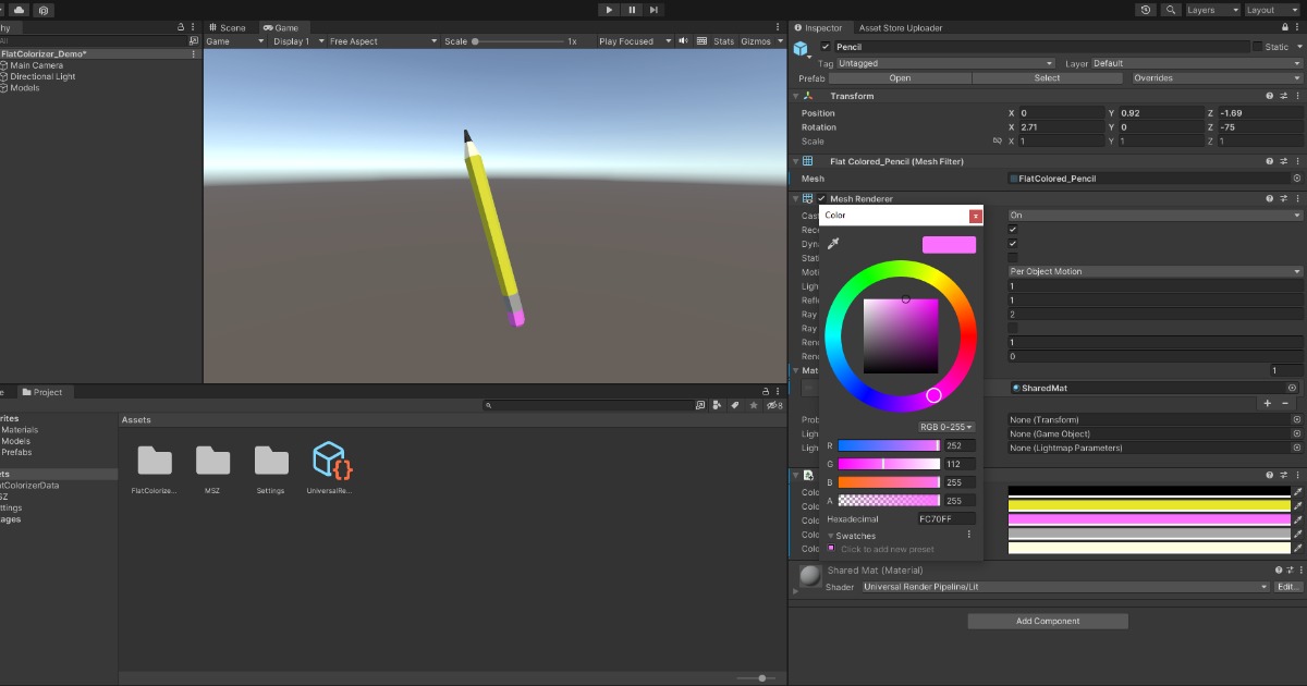 Flat Colorizer | Utilities Tools | Unity Asset Store